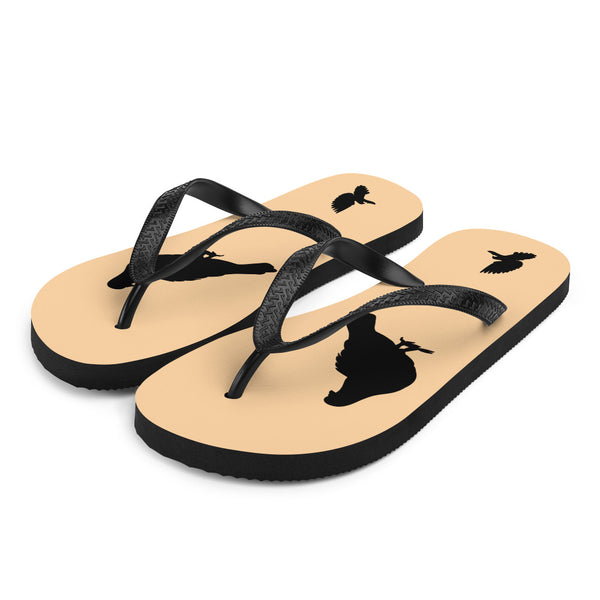 Bird Silhouette Flip-Flops - Pigeon - Bird Fluff | Apparel and Gifts ...