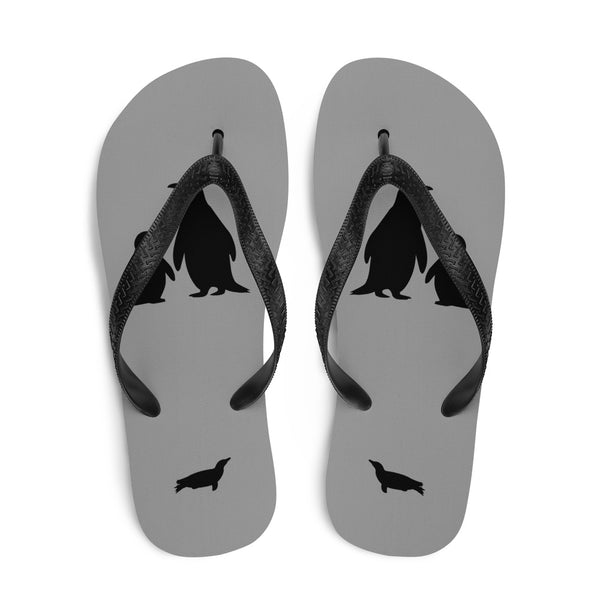 Bird Silhouette Flip-Flops - Penguin - Bird Fluff | Apparel and Gifts ...