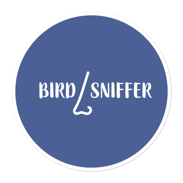 Bird Sniffer Sticker | Funny Bird Related Vinyl Decal | Bird Fluff ...